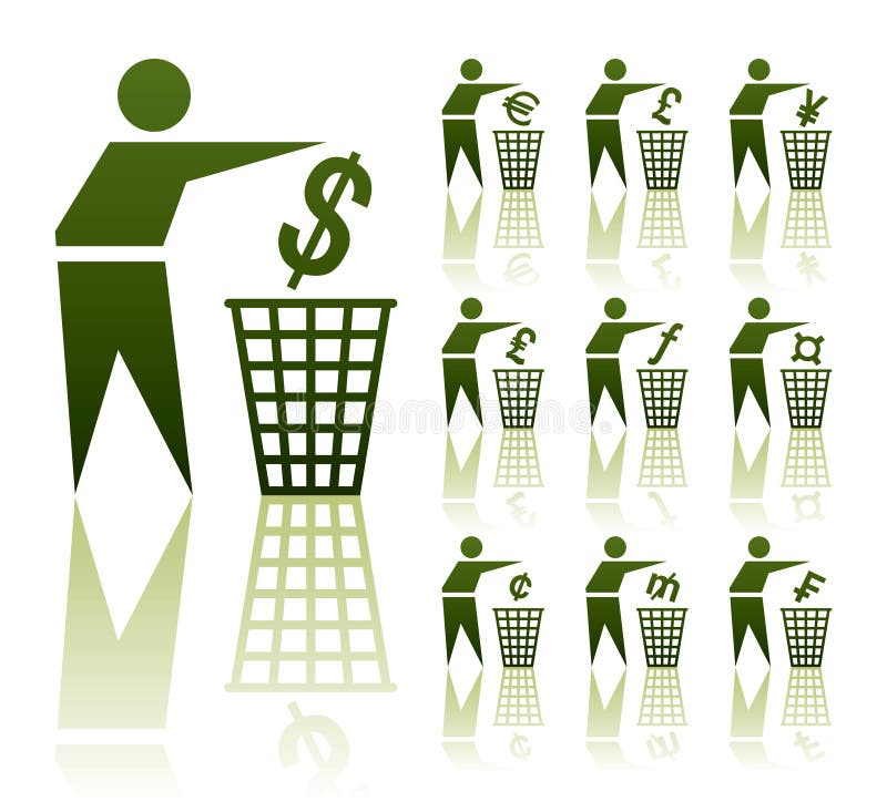 Currency icons stock vector. Illustration of finances - 1794193