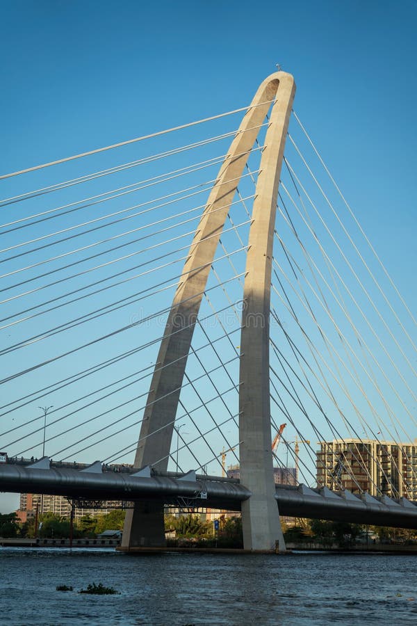 Thu Thiem 2 Bridge Close Wide Angle View Editorial Photo - Image of ...