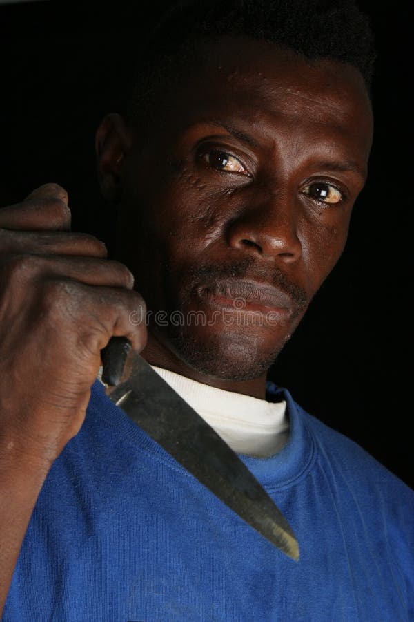 Thug Man With Knife Stock Images - Image: 18693714