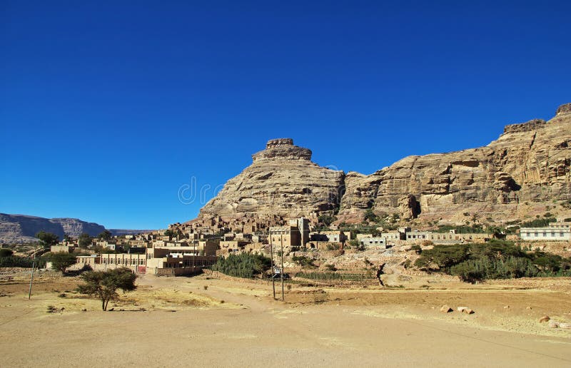 Thula Village in Mountains, Yemen Stock Photo - Image of middle ...