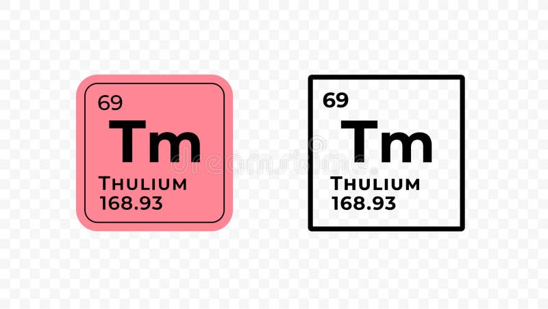 Thulium, Chemical Element of the Periodic Table Vector Stock Vector ...