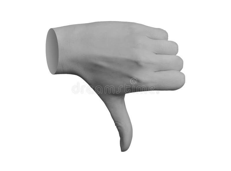 Thumb Down Gesture, Dislike Finger, Disapproving Feedback, Hand Sign ...