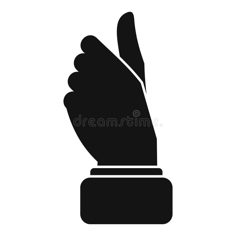 Thumb Down Icon Simple Vector. Finger Pose Stock Vector - Illustration ...