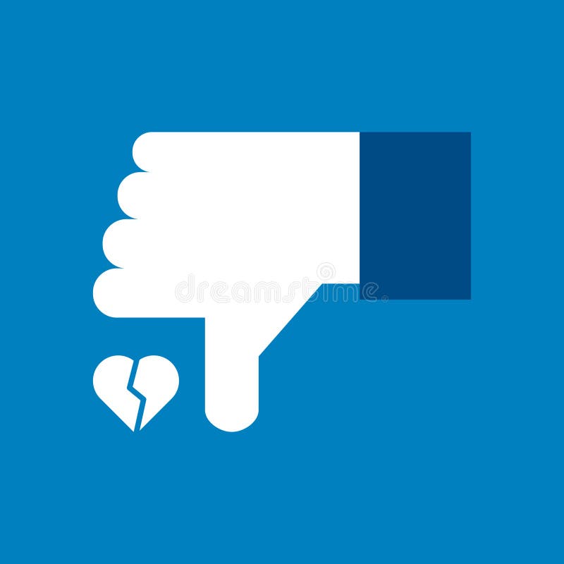 Facebook Dislike Icon Stock Illustrations – 377 Facebook Dislike Icon ...