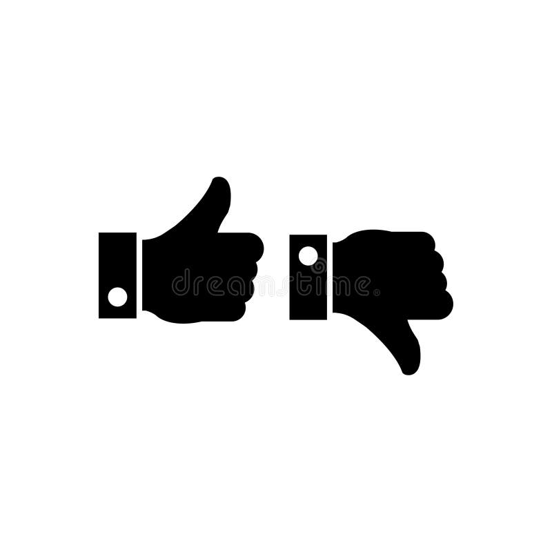 Thumb Icon Flat Vector Template Design Trendy Stock Vector ...