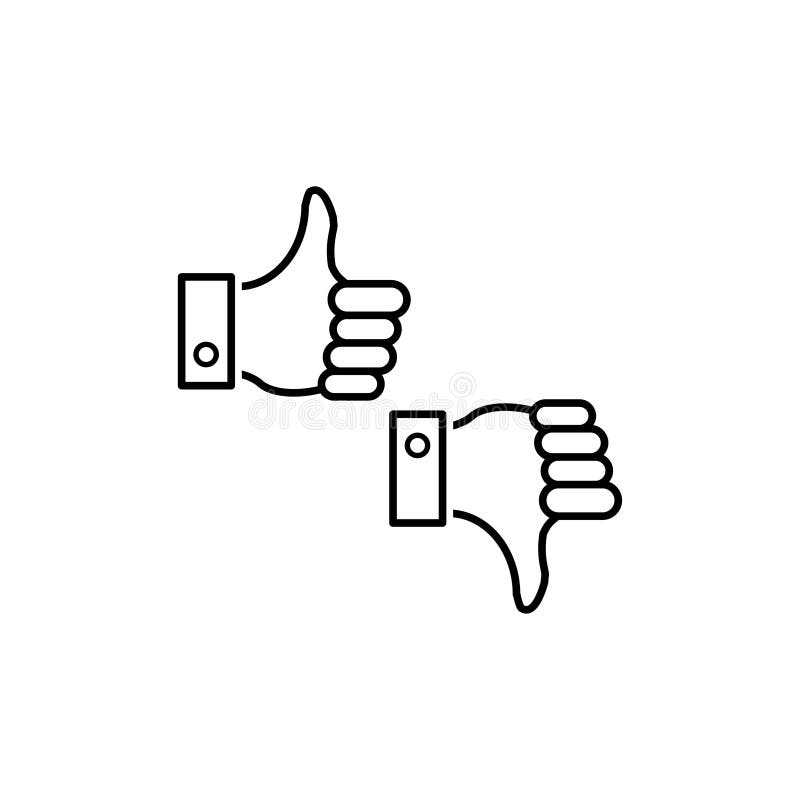 Thumb Icon Flat Vector Template Design Trendy Stock Vector ...