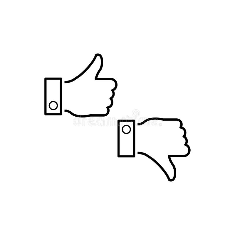 Thumb Icon Flat Vector Template Design Trendy Stock Vector ...