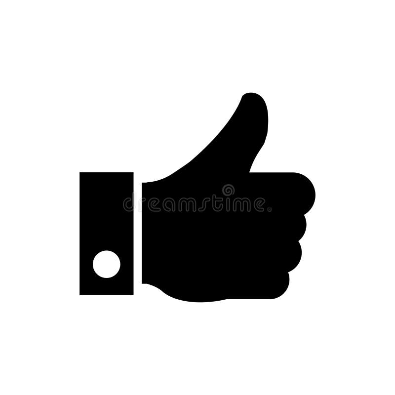 Thumb Icon Flat Vector Template Design Trendy Stock Vector ...
