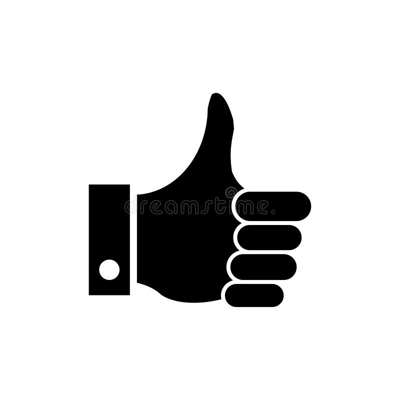 Thumb Icon Flat Vector Template Design Trendy Stock Vector ...