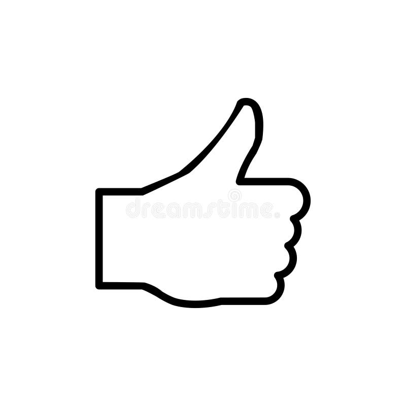Thumb Icon Flat Vector Template Design Trendy Stock Vector ...