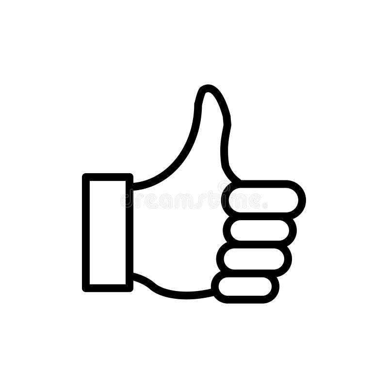 Thumb Icon Flat Vector Template Design Trendy Stock Vector ...