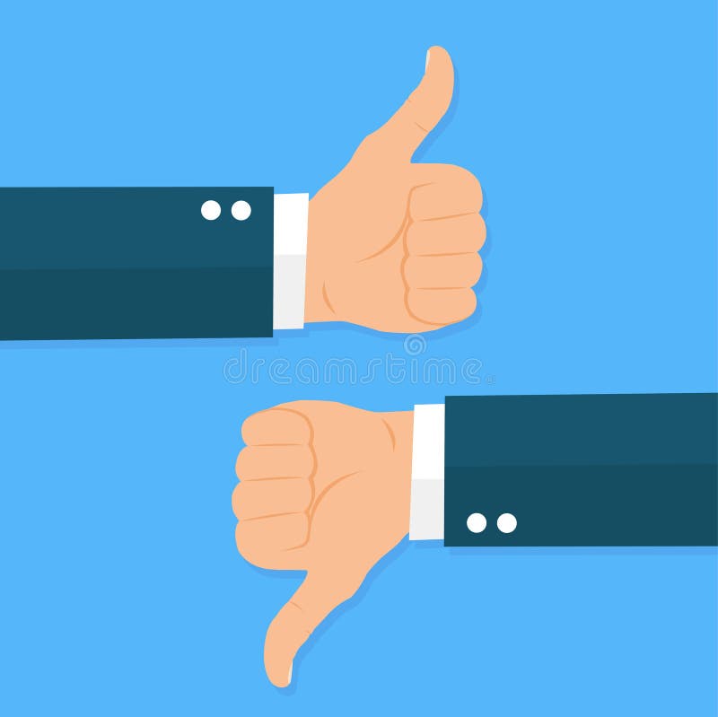 Thumb Icon Up and Down. - Stock Vector Stock Vector - Illustration of ...