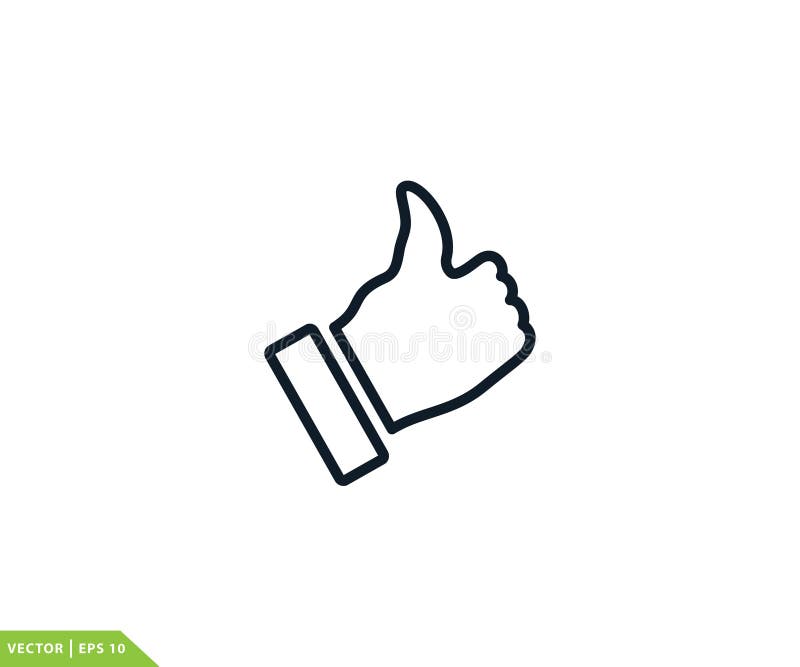 Thumb Icon Vector Logo Design Template Stock Vector - Illustration of ...