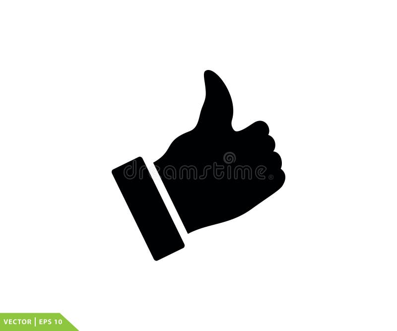 Thumb Icon Vector Logo Design Template Stock Vector - Illustration of ...