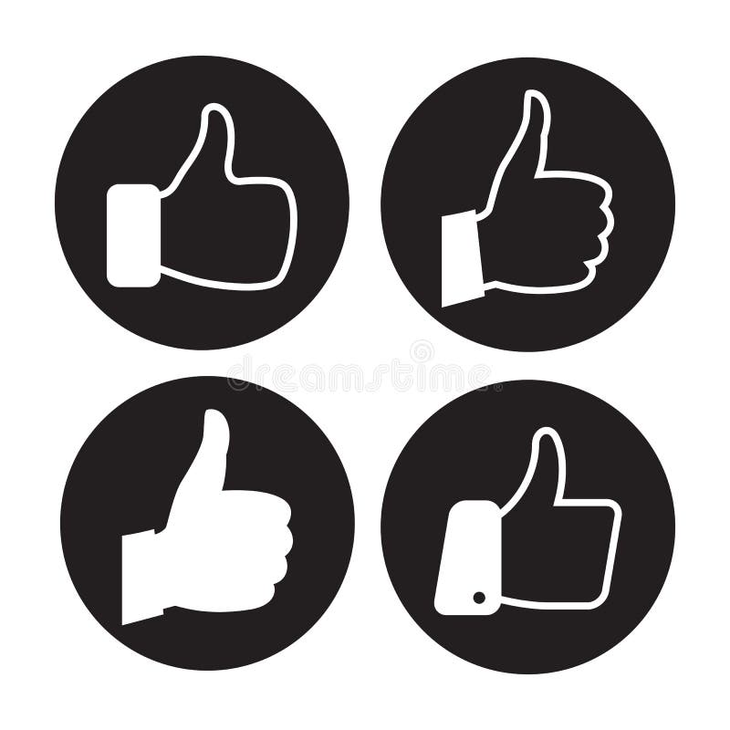 Thumb icons set stock illustration. Illustration of choice - 98694370
