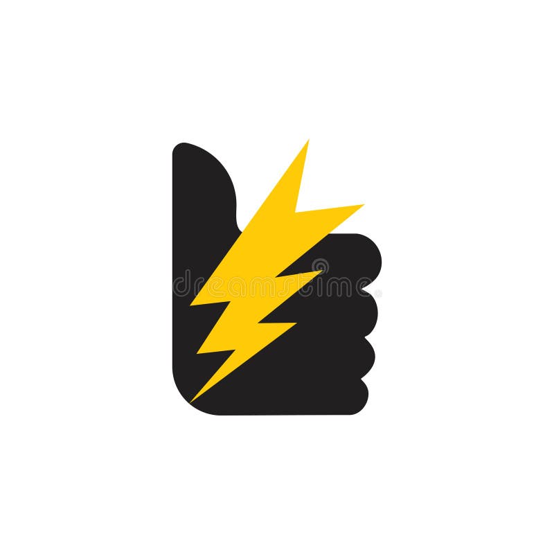 Thumb Like Booster Power Symbol Vector Stock Vector - Illustration of ...