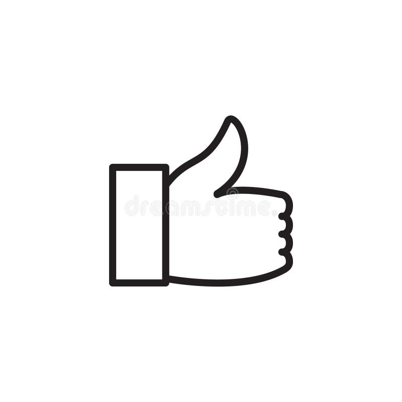Thumb Like Icon Vector Logo Design Template Stock Vector - Illustration ...