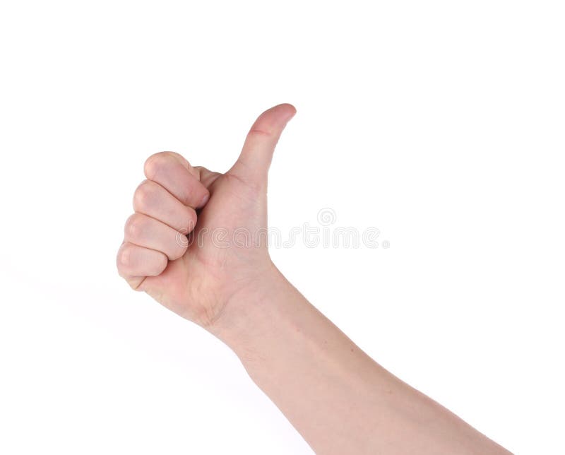 Thumb of man hand. stock image. Image of abstract, thumb - 42936815