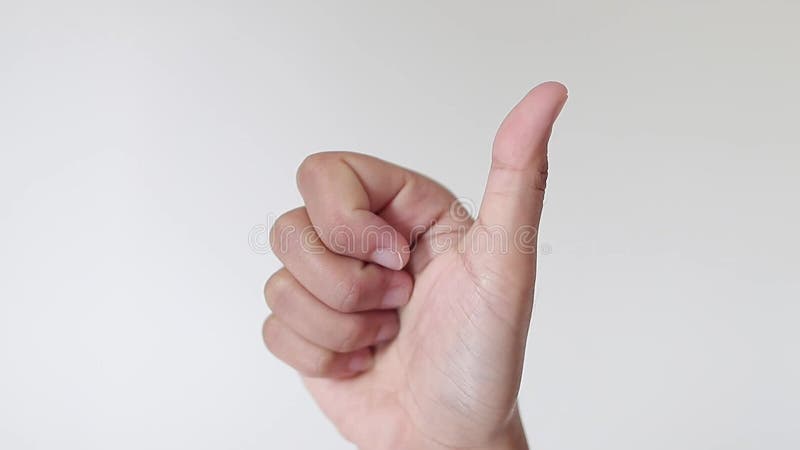 The Thumb is a Perfectly Formed Hand Stock Footage - Video of gesture ...