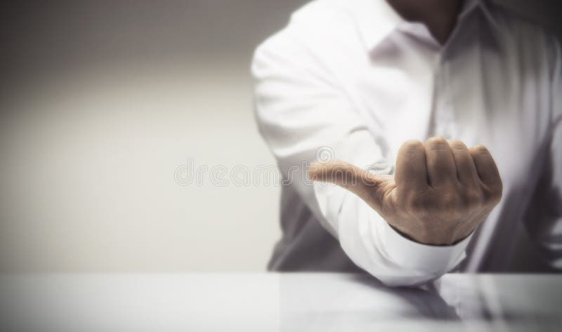 Pointing To the Left. Man in Suit Stock Photo - Image of blank ...