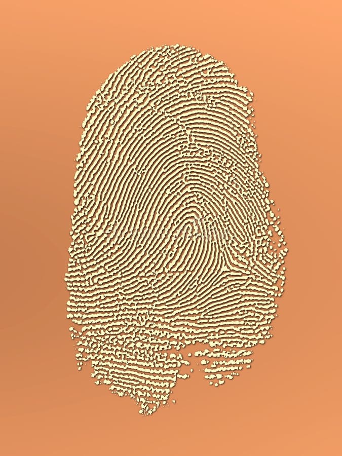 Thumb print crime stock illustration. Illustration of impression - 25293360