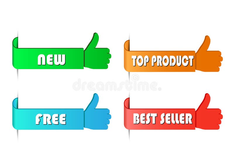 Thumb sign set stock vector. Illustration of good, hand - 60075687