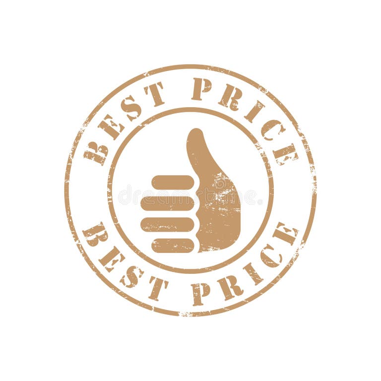 Thumb Stamp with Solid Color & Grunge Effect Stock Vector ...