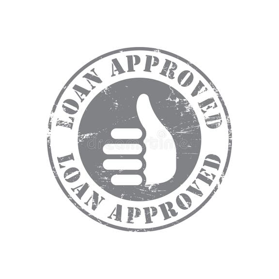 Thumb Stamp with Solid Color & Grunge Effect Stock Vector ...