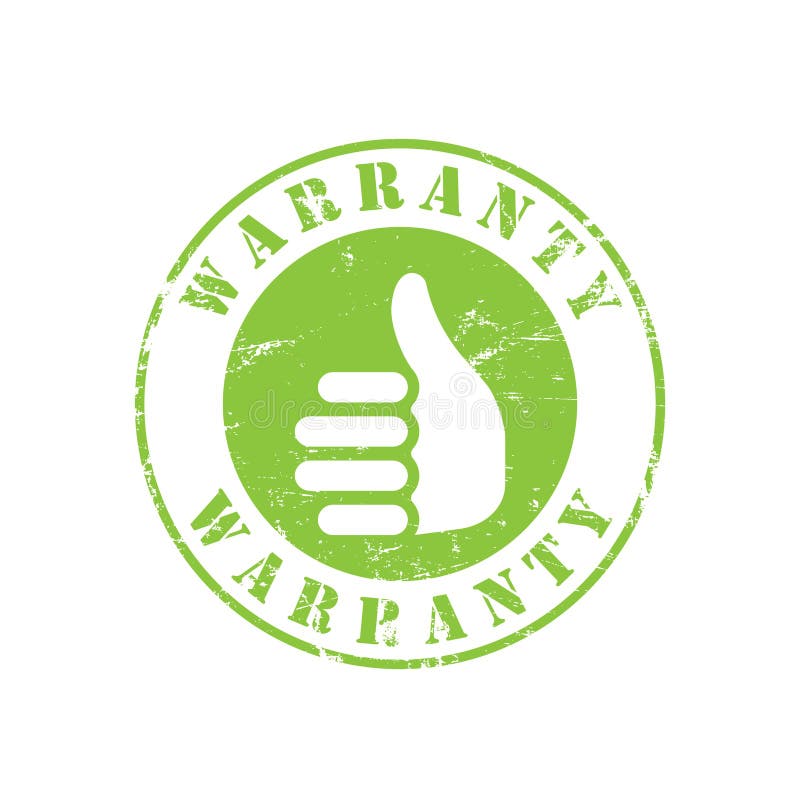 Thumb Stamp with Solid Color & Grunge Effect Stock Vector ...