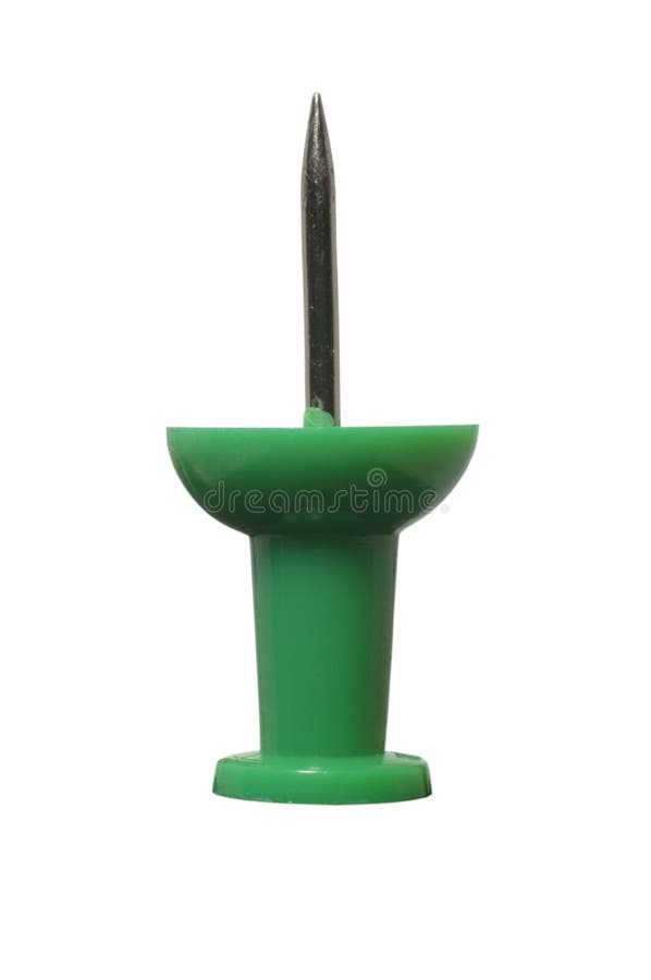 Thumb Tack on White with Clipping Path Stock Photo - Image of clip ...