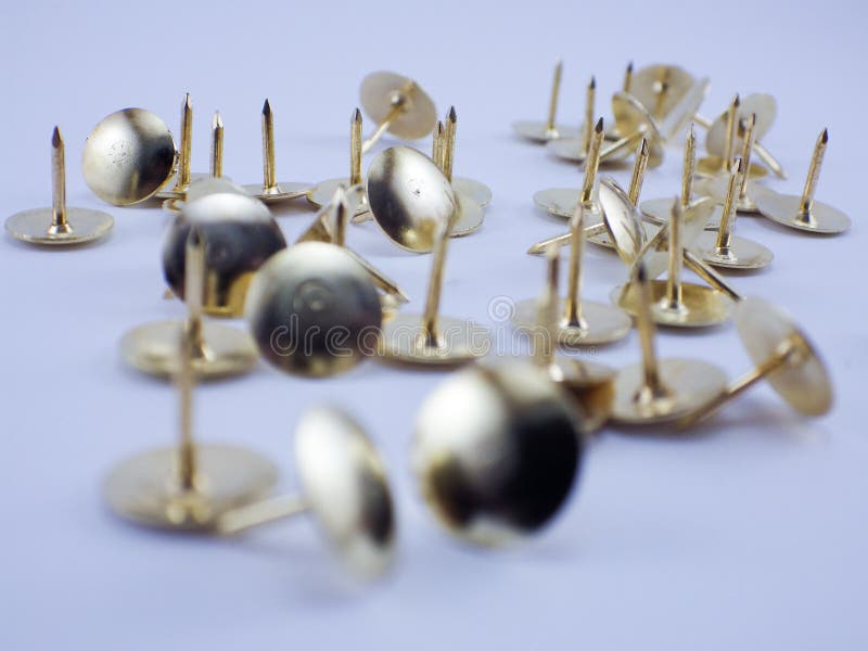 Thumb tacks image stock photo. Image of tack, isolated - 56314090