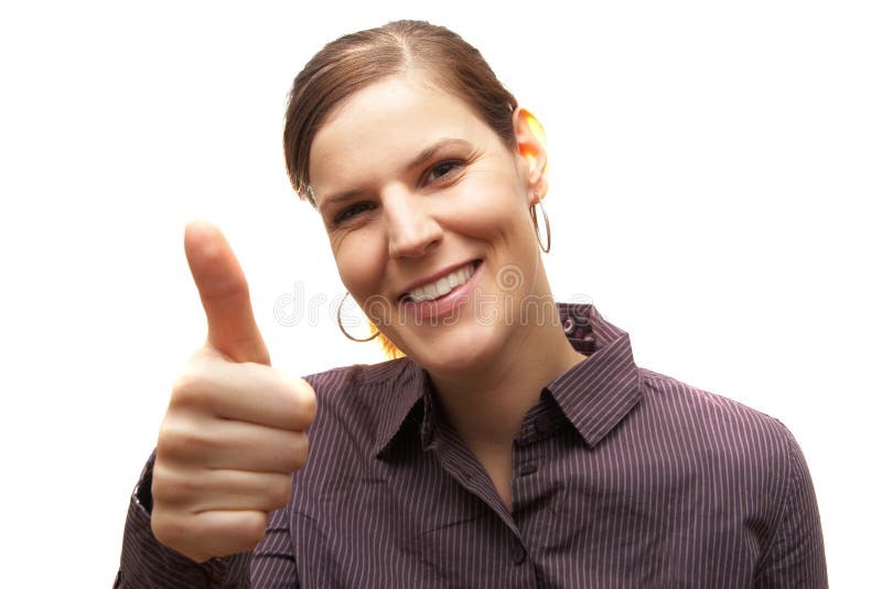 Thumb up stock image. Image of gesture, glamour, smile - 7483743