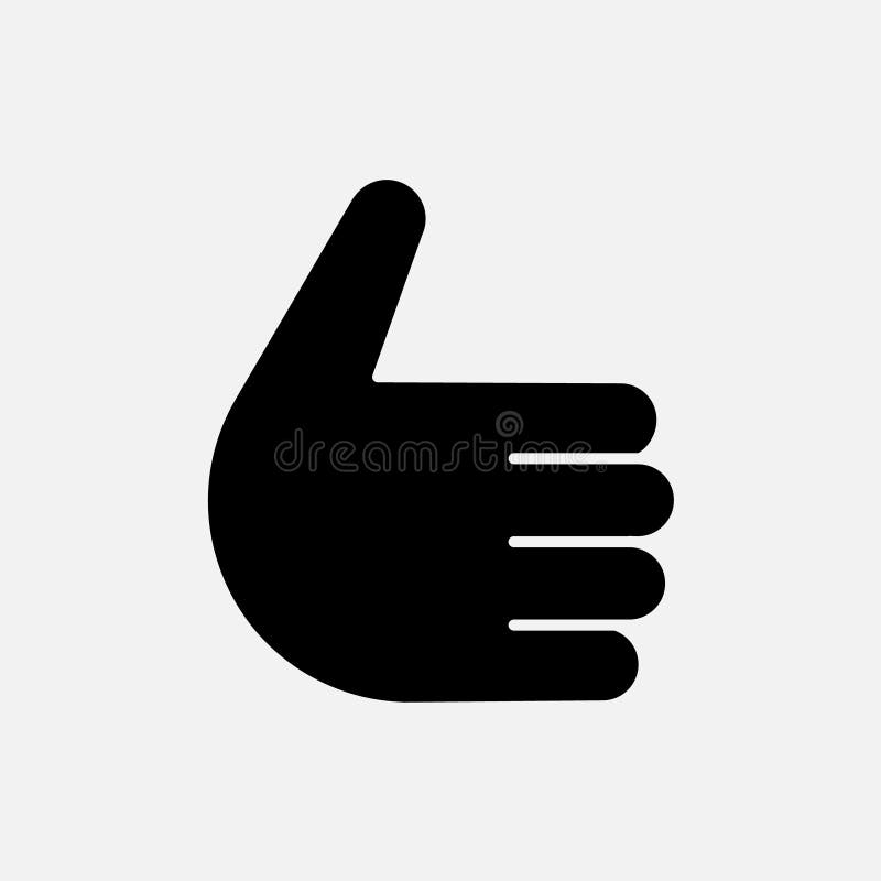 Thumb Up Black Icon Vector Symbol. Web Icon Thumb Up Finger Chat Like ...