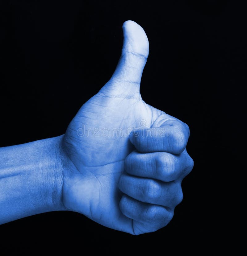 Thumb up stock photo. Image of connection, admiration - 46441518