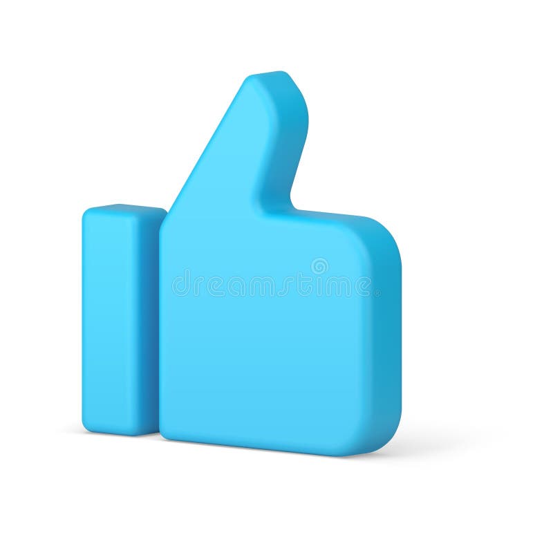 Thumb Up Cool Like Gesture Isometric 3d Icon Positive Solution ...