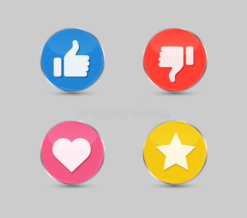 Thumb Up with Star, Vector Design of Feedback Stock Vector ...