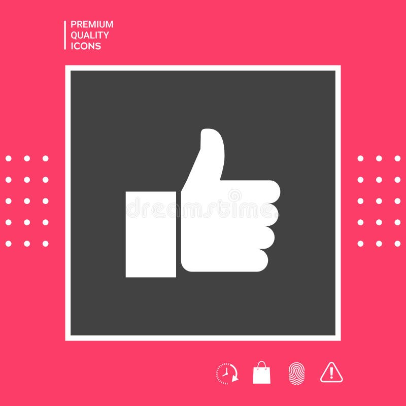 Thumb Up Gesture. Graphic Elements for Your Design Stock Vector ...