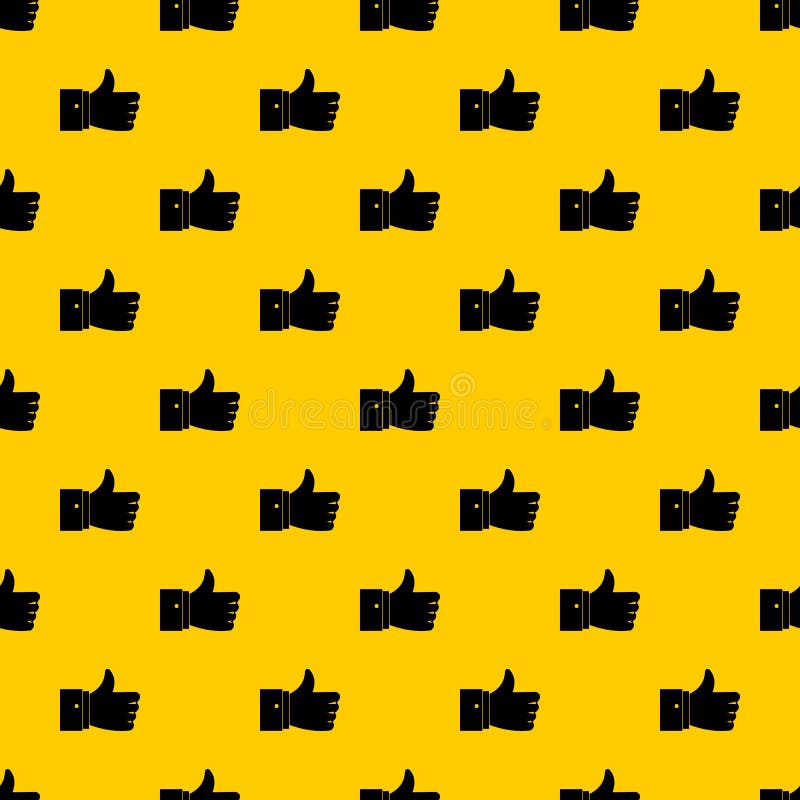 Thumb Up Gesture Pattern Vector Stock Vector - Illustration of ...