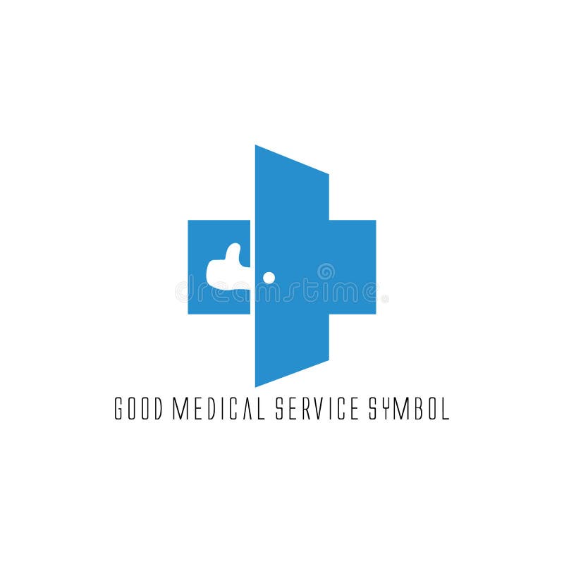 Thumb Up Good Plus Medical Symbol Logo Vector Stock Vector ...