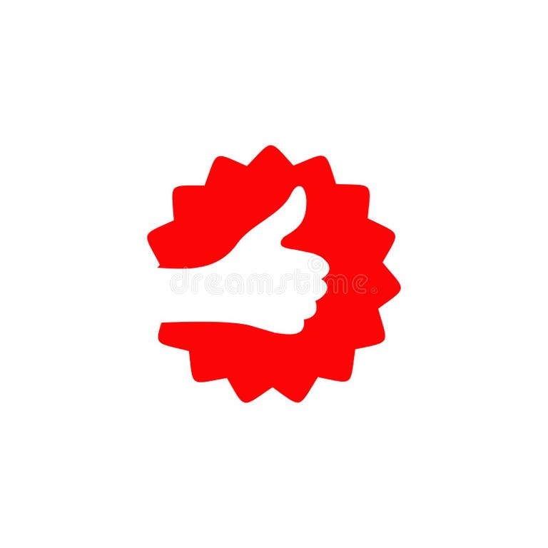 Thumb Up Hand Logo Design Template Stock Vector - Illustration of ...