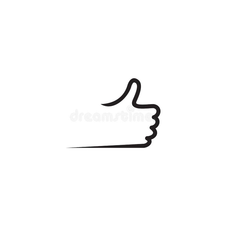 Thumb Up Hand Logo Design Template Stock Vector - Illustration of ...