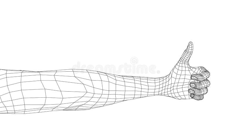 Thumb up hand sign stock illustration. Illustration of thumb - 270940844