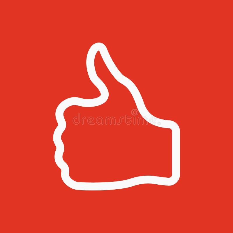 The Thumb Up Icon. Like and Yes, Approve Symbol Stock Vector ...