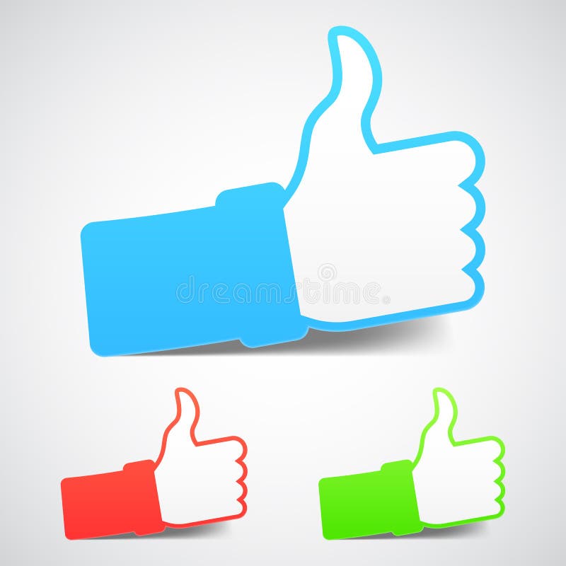 Thumb Up Icons stock vector. Illustration of vote, success - 78203533