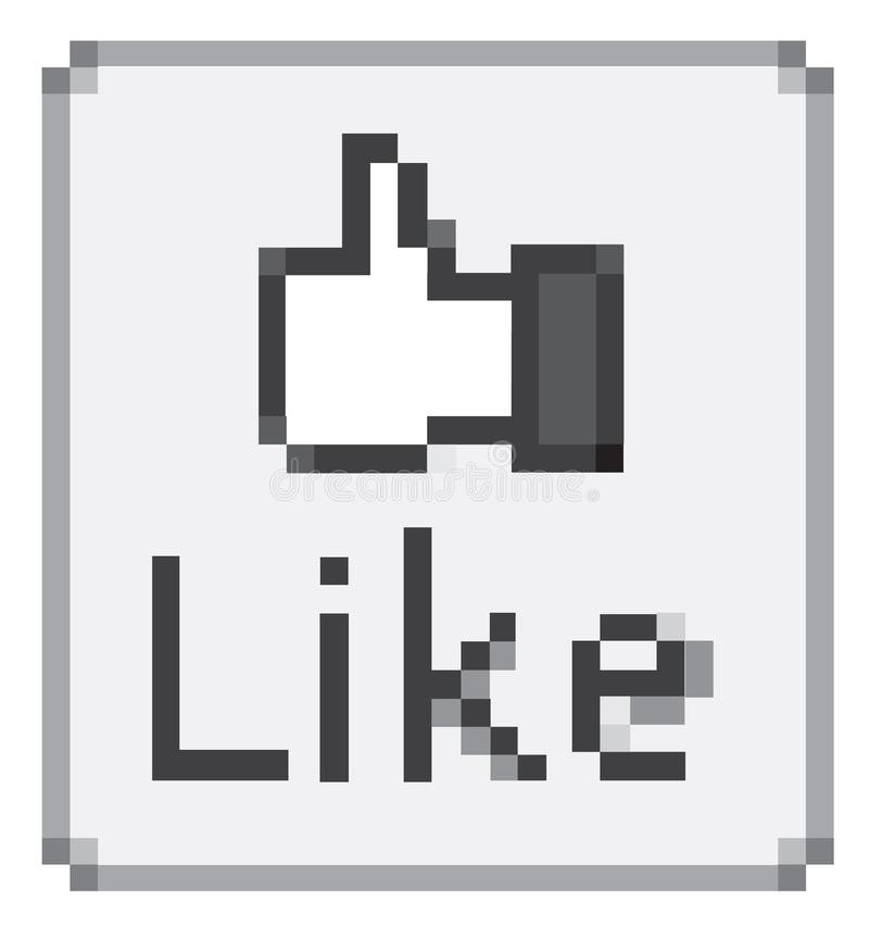 Pixelated Hand Clicking on Like Button Editorial Photography ...