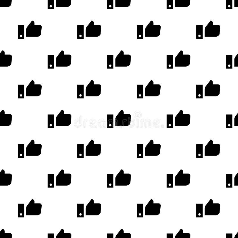 Thumb Up Pattern Seamless Vector Stock Vector - Illustration of approve ...