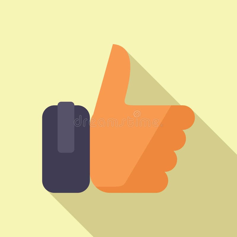Thumb Up Product Icon Flat Vector. App Cube Box Stock Illustration ...
