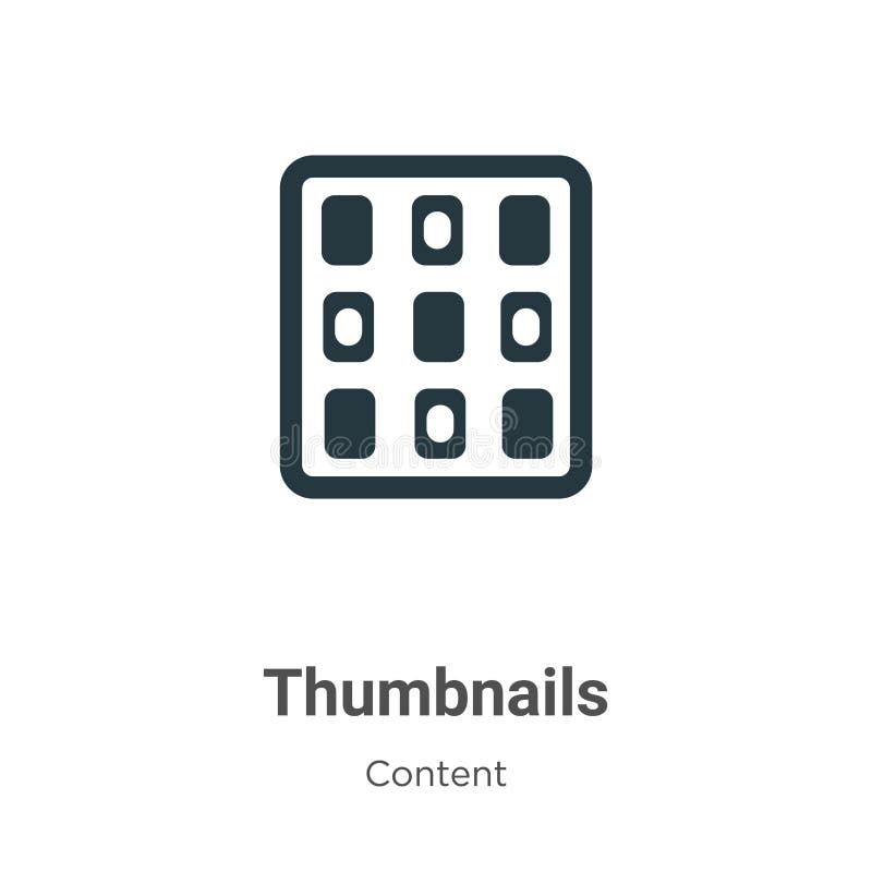 Thumbnails Icon In Trendy Design Style. Thumbnails Icon Isolated On ...