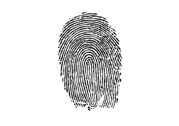 Thumbprint stock vector. Illustration of medical, authorize - 7810429