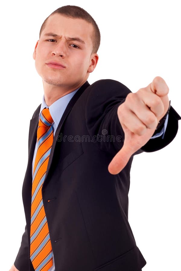 Thumbs down stock image. Image of executive, conflict - 16433231